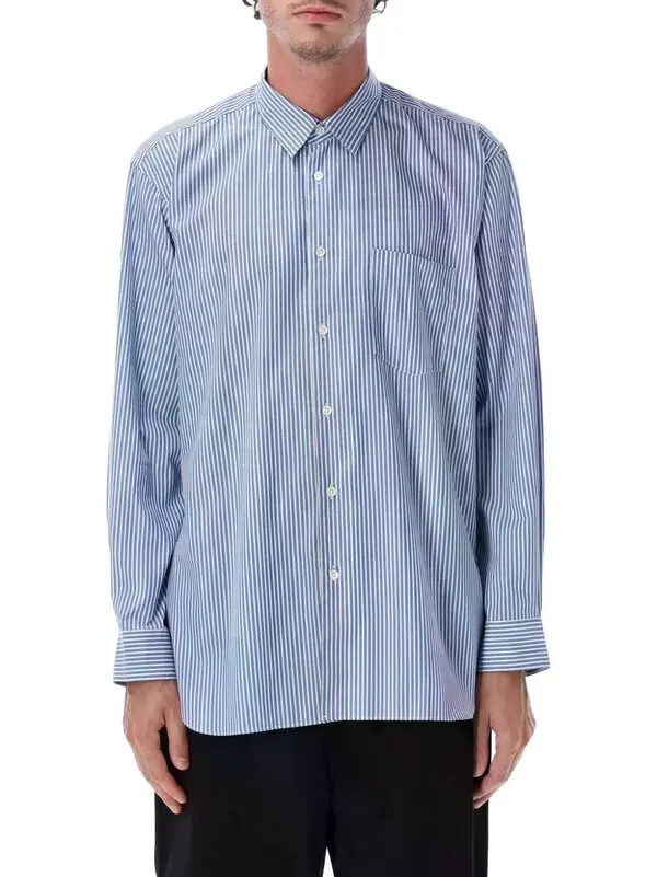 Comme Des Garçons Striped Shirt - Blue