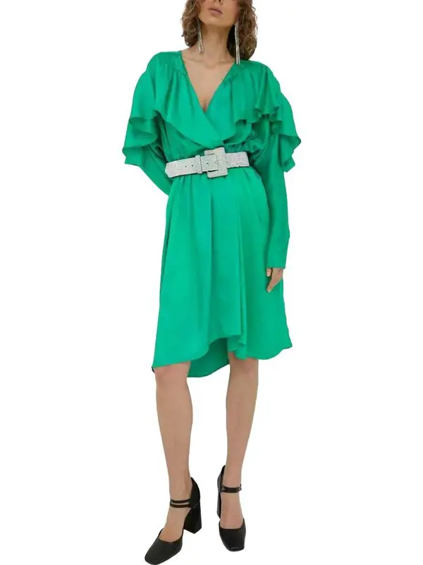 Day Birger Et Mikkelsen Ruffled Wrap Dress - Green