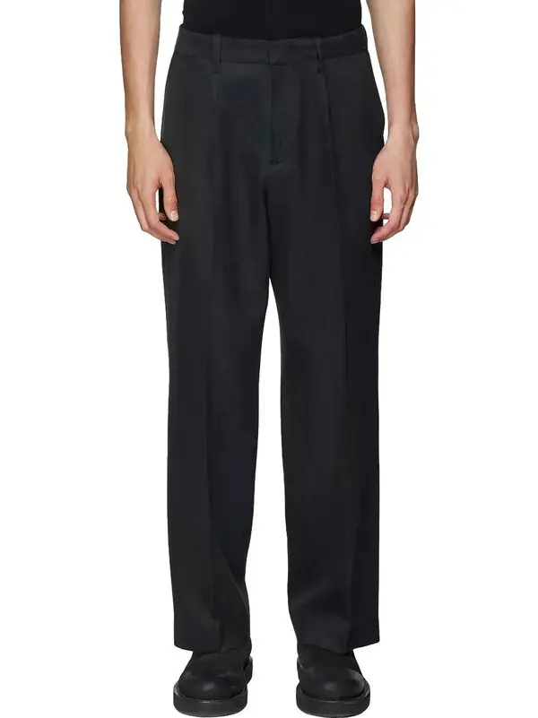 Our Legacy Centre-fold Twill Trousers - Black