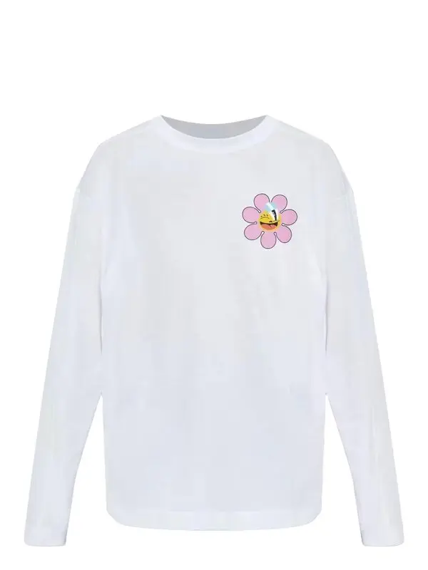 Marc Jacobs X Hattie Stewart Flower Graphic Long-sleeved Top - White