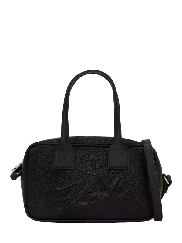 Karl Lagerfeld Embossed-logo Tote Bag - Black