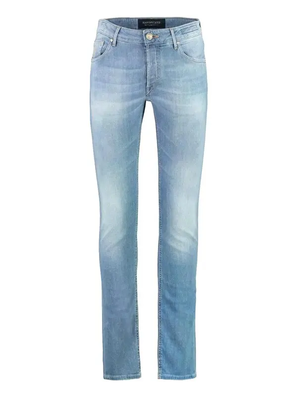 HANDPICKED Orvieto Slim-cut Jeans - Blue