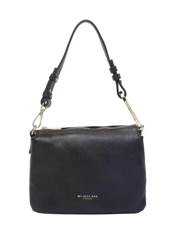 MY BEST BAG FIRENZE Logo-stamp Leather Tote Bag - Black