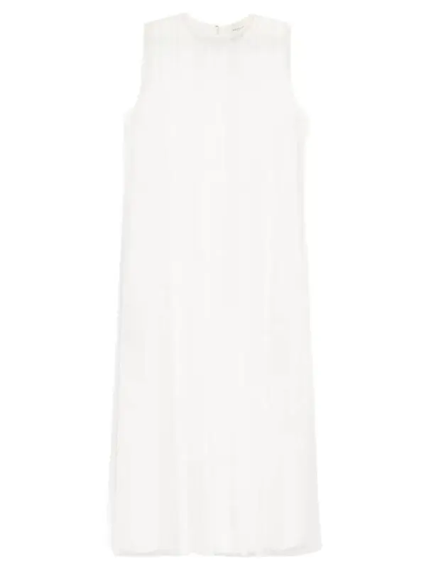 SHATHA ESSA Front Slit Dress - White