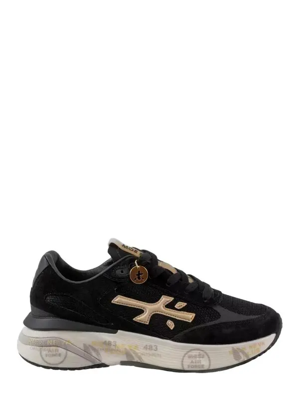 Premiata Logo-charm Sneakers - Black