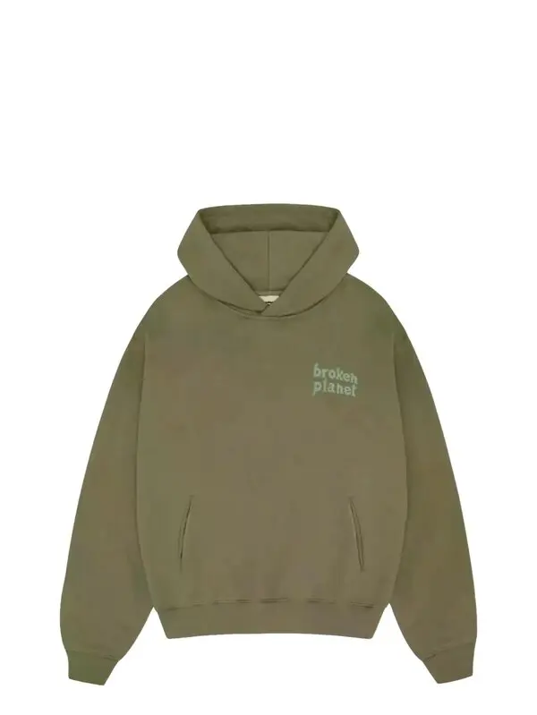 BROKEN PLANET Logo Hoodie - Green