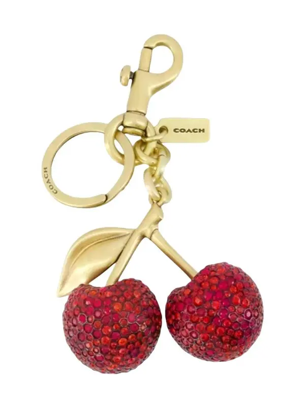 COACH® Cherry-motif Bag Charm - Gold