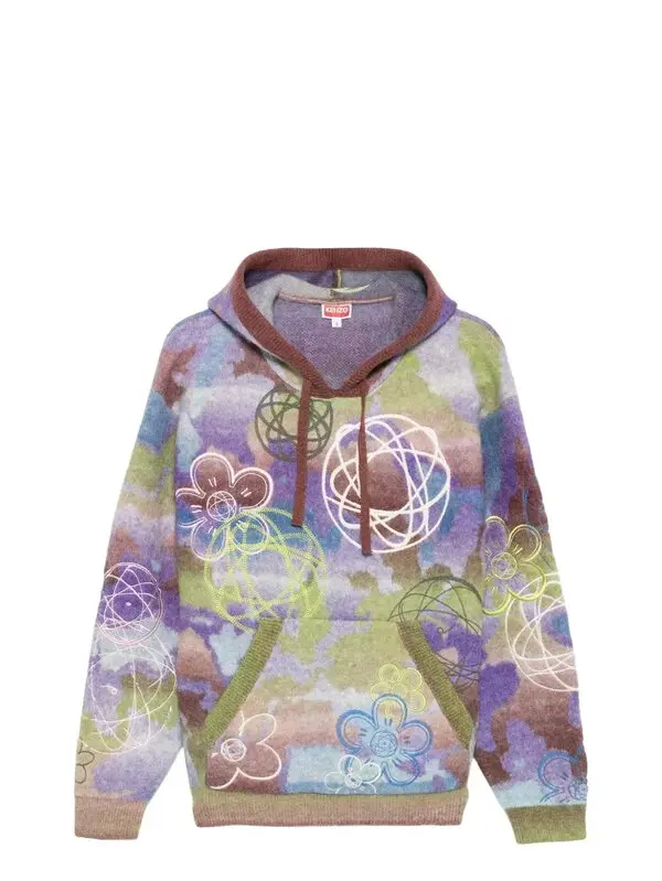 Kenzo X Futura 2000 Drawstring Hoodie - Purple