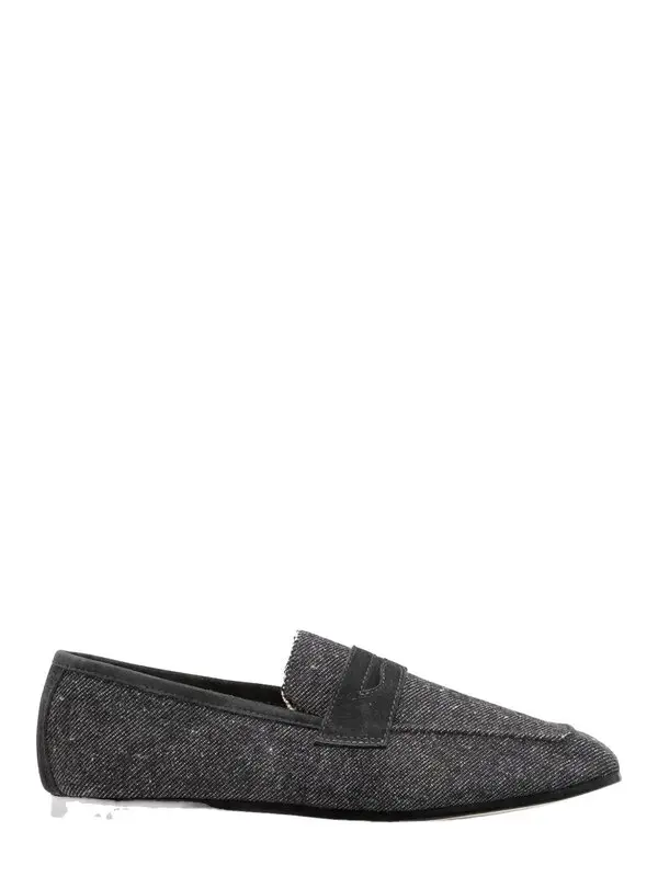 SOPHIQUE MILANO Essenziale Leather Loafers - Grey