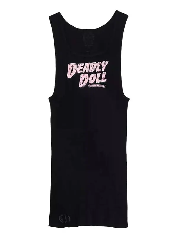 Chrome Hearts Deadly Doll Graphic Tank Top - Black