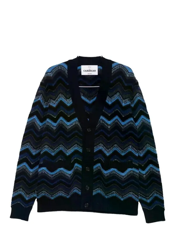Missoni Chevron Knit Cardigan - Black