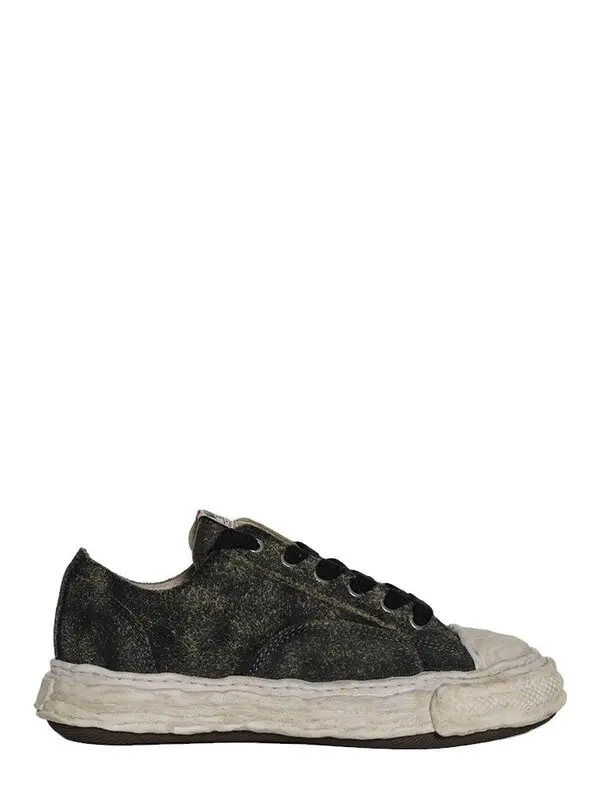 Mihara Yasuhiro Peterson Og Sole Vintage Suede Low-top Sneakers - Black