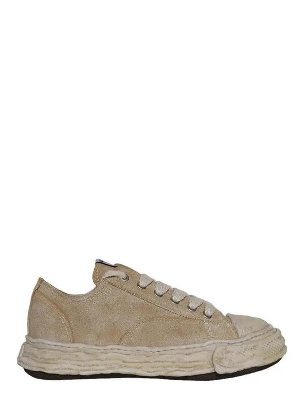 Mihara Yasuhiro Peterson Og Sole Vintage Suede Low-top Sneakers - White