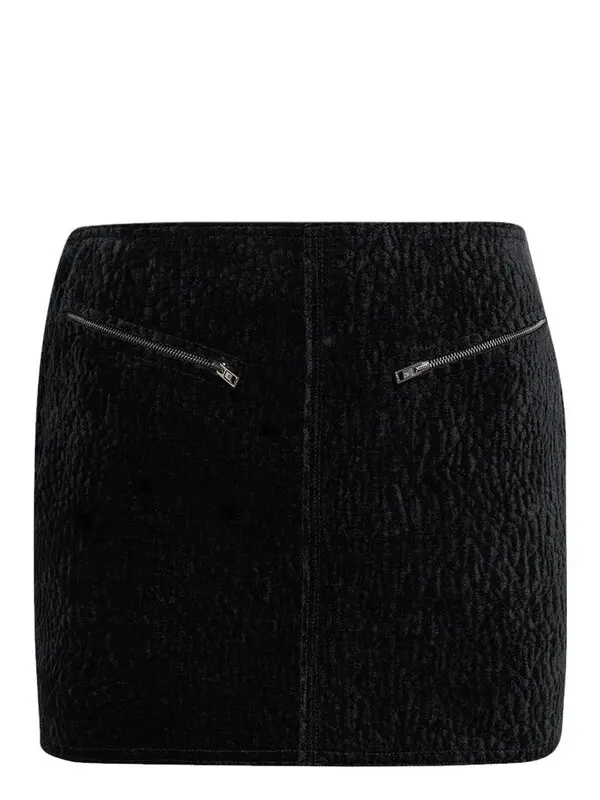 Alexander Wang Low Rise Mini Skirt - Black