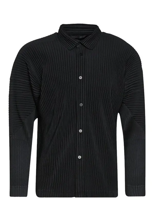HOMME PLISSÃ ISSEY MIYAKE Long Sleeve Shirt Wavellite - Black