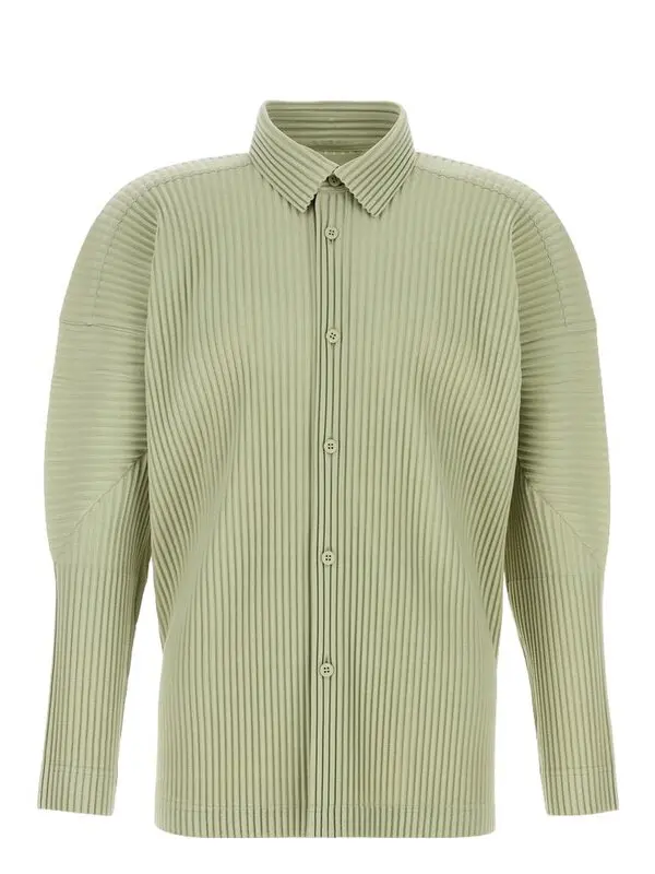 HOMME PLISSÃ ISSEY MIYAKE Long Sleeve Shirt Wavellite - Green
