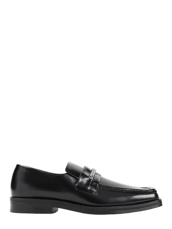 Martine Rose Square Toe Loafer - Black