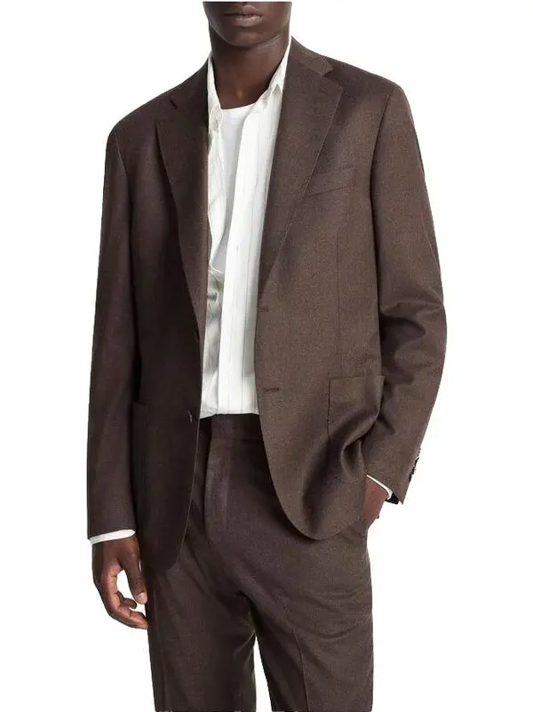 Vince Wool-silk Relaxed Sport Coat - Brown