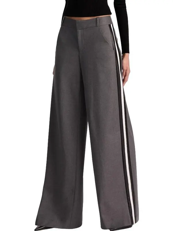Alice + Olivia Stu Baggy Pant - Black