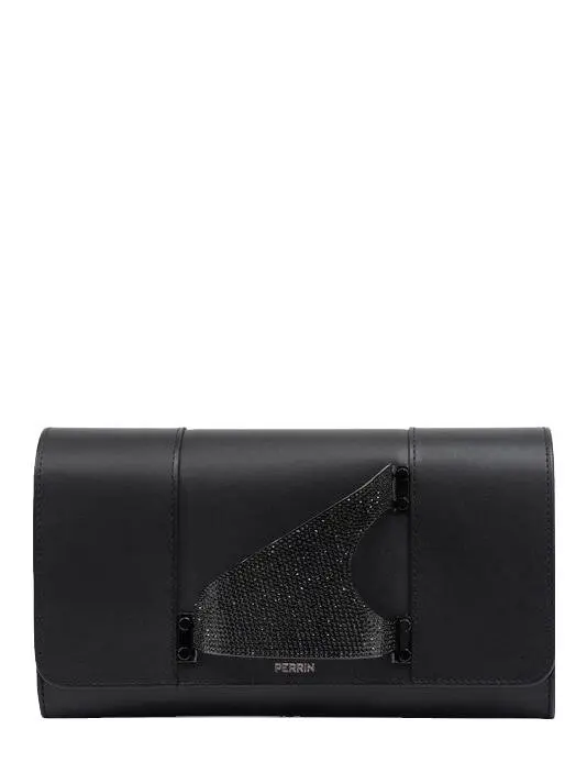 Perrin Leiffel Strass Glove Clutch - Black