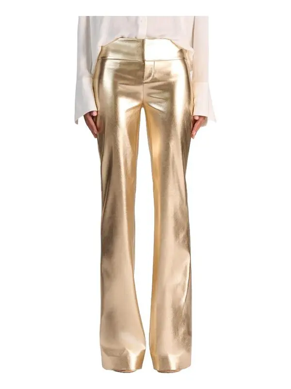 Alice + Olivia Olivia Vegan Bootcut Pant - Gold
