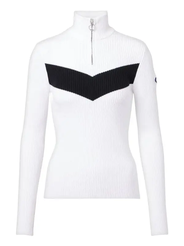 Fusalp Andromede Ribbed-knit Ski Top - White