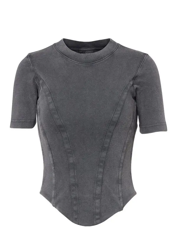 Balenciaga Cotton Jersey T-shirt - Black