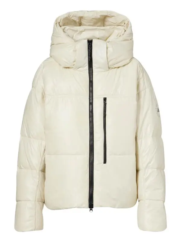 Adidas By Stella McCartney Hooded Cropped Jacket - White