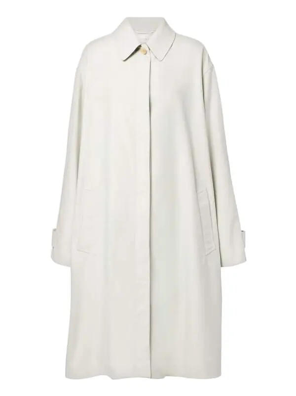 THE ROW Pluma Cotton And Cashmere Coat - White