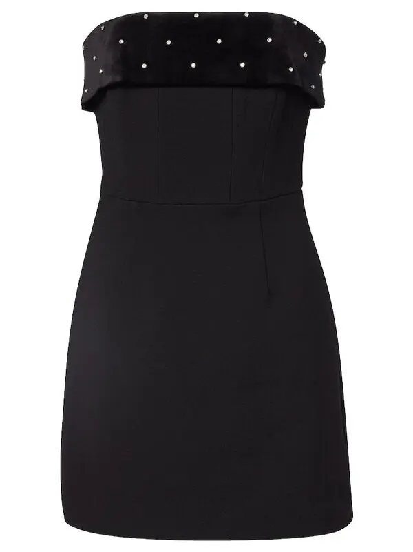 Rebecca Vallance Embellished Strapless Minidress - Black