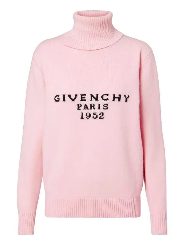 Givenchy Wool And Cashmere Turtleneck Sweater - Pink