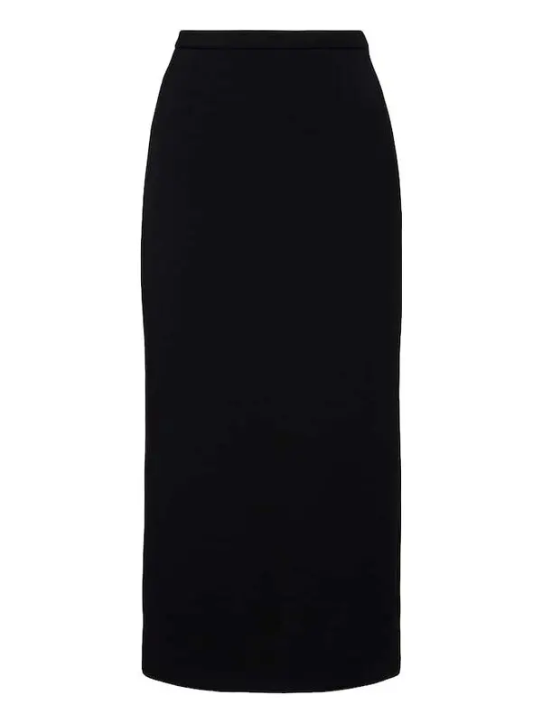 Givenchy Wool-blend Midi Skirt - Black