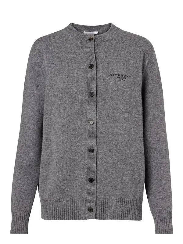 Givenchy Wool And Cashmere Cardigan - Grey