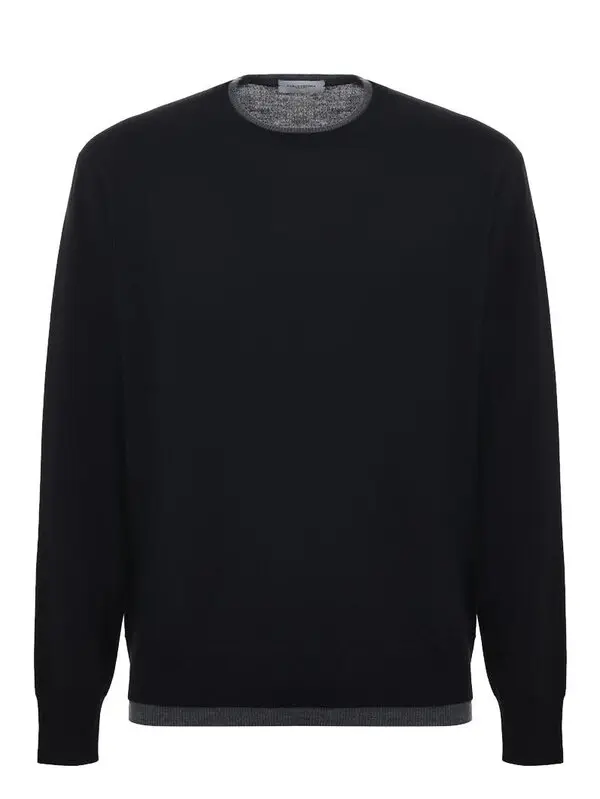 PAOLO PECORA Virgin Wool Sweater - Black