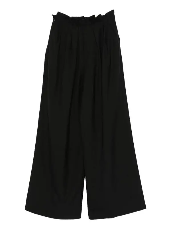 VIKTORIA CHAN Pleated Trousers - Black