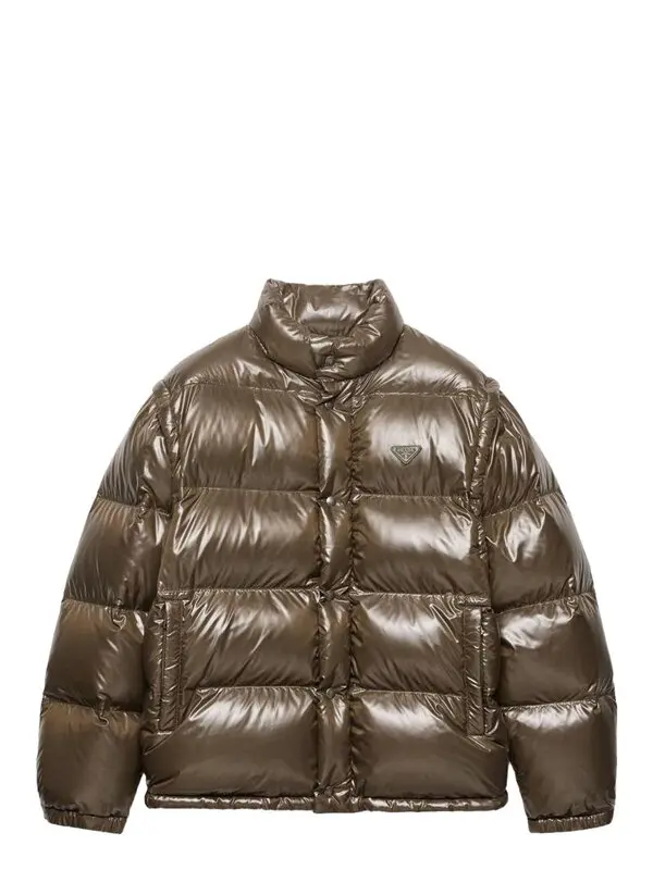 Prada Re-nylon Down Jacket - Green
