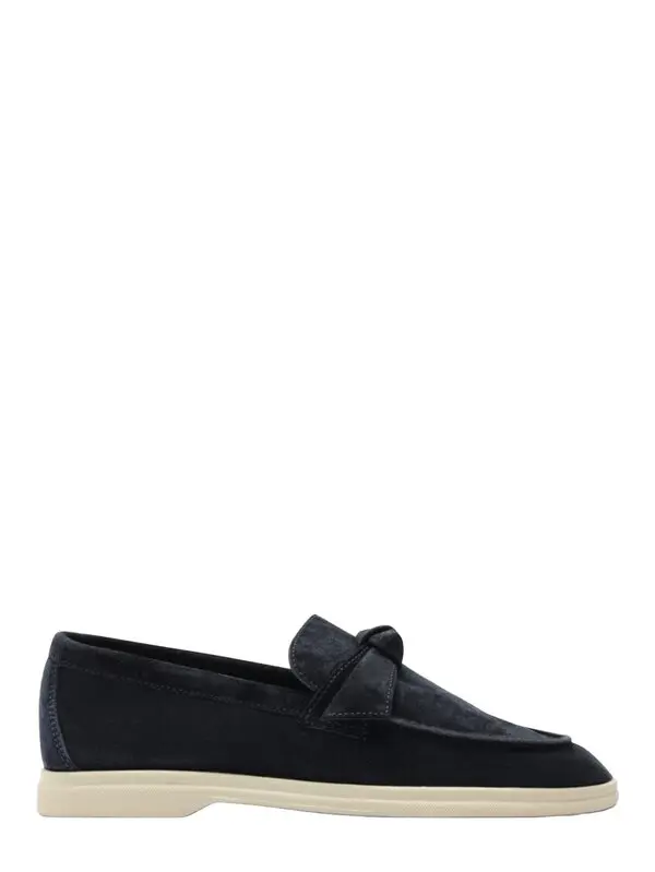 ALEXANDRE BIRMAN Clarita Knotted Loafers - Twilight Blue