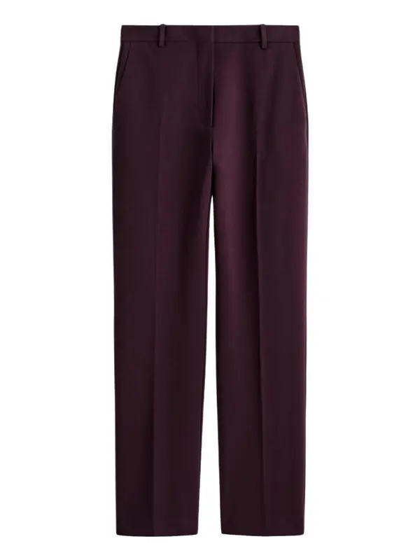 Cos Milano Straight-leg Trousers - Red