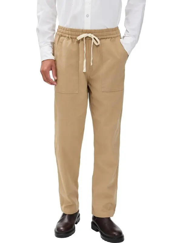 MCTAVISH Twill Pull-on Pants - Tan