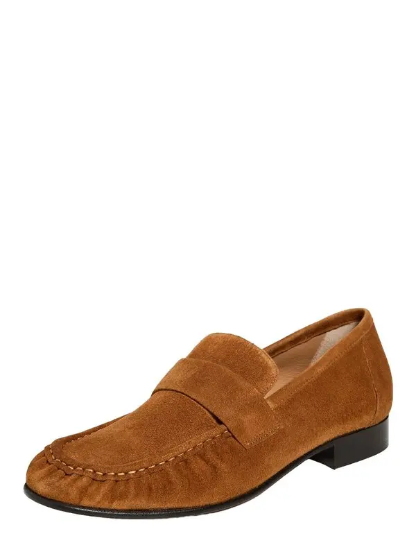 MANSUR GAVRIEL Ruched Loafers - Saddle