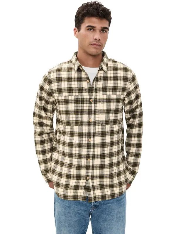 MCTAVISH House Check Flannel Shirt - Green Multi