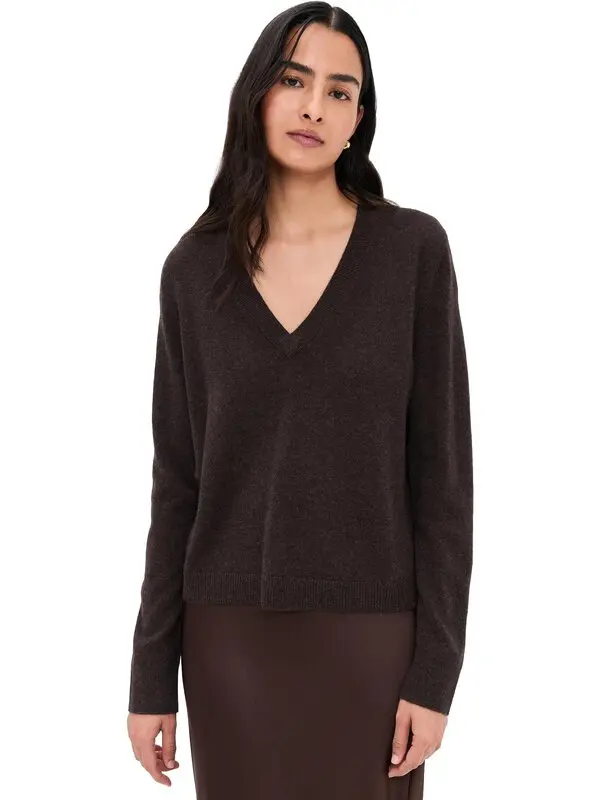 Jenni Kayne Flynn Cashmere Pullover - Espresso