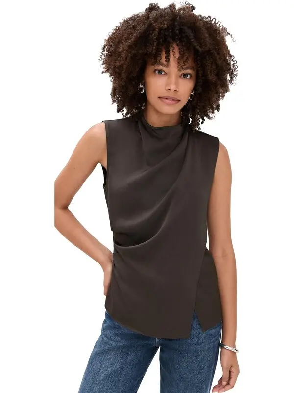 A.L.C. Amira Sleeveless Top - Ganache