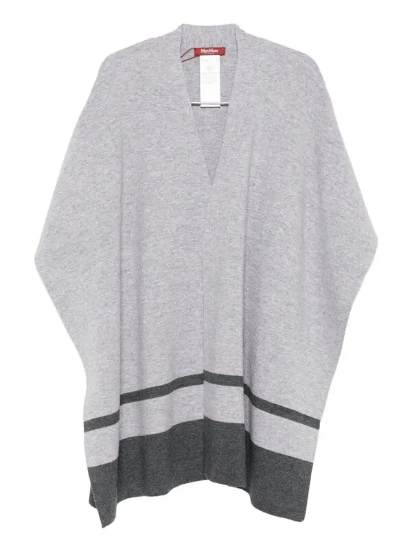 Max Mara Cashmere Wool Cape - Grey
