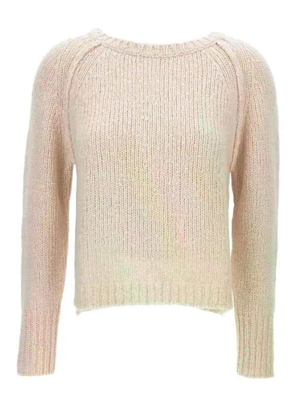 DRUMOHR Raglan-sleeve Ribbed Sweater - Neutrals