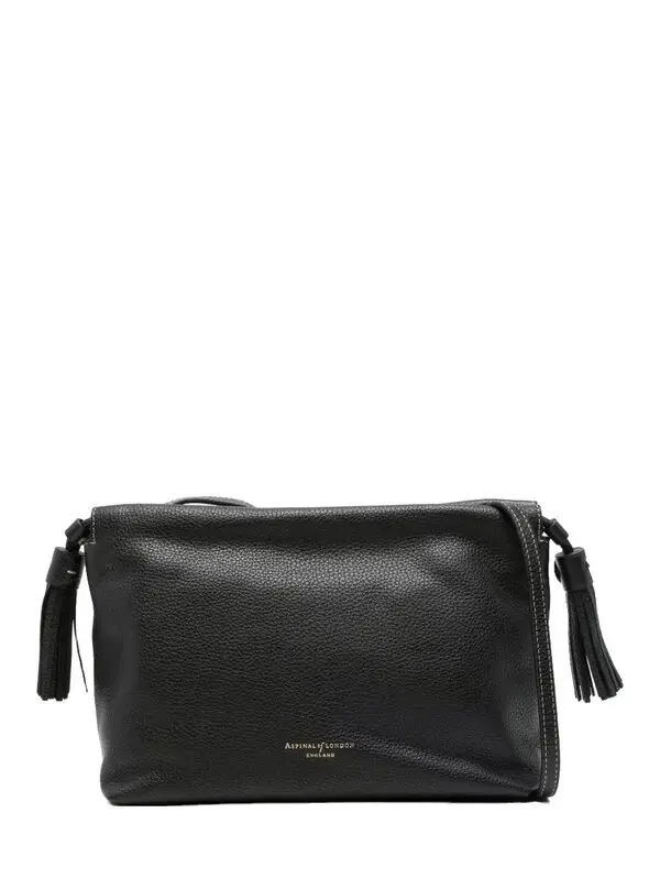 ASPINAL OF LONDON Calf-leather Makeup Bag - Black