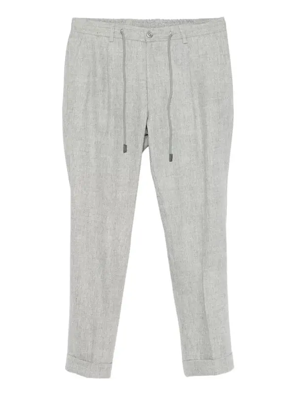 GRAN SASSO Drawstring-waist Trousers - Grey