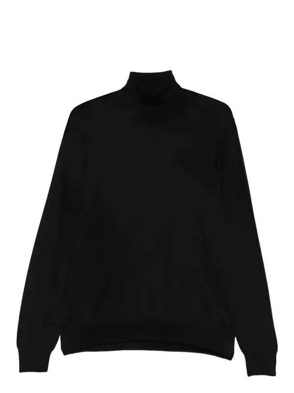 GIUUNO Roll-neck Sweater - Black