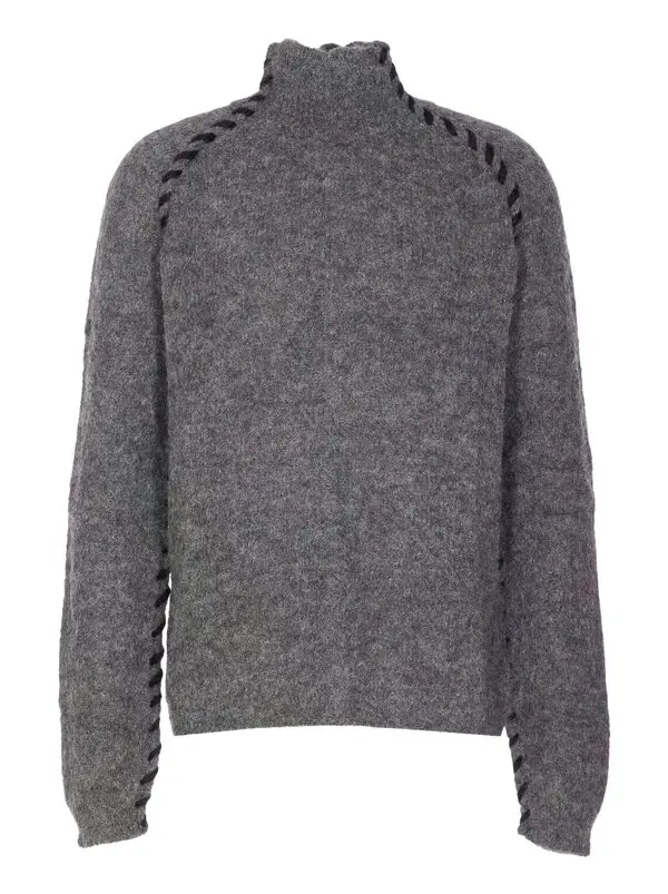 THOM KROM High-neck Sweater - Grey