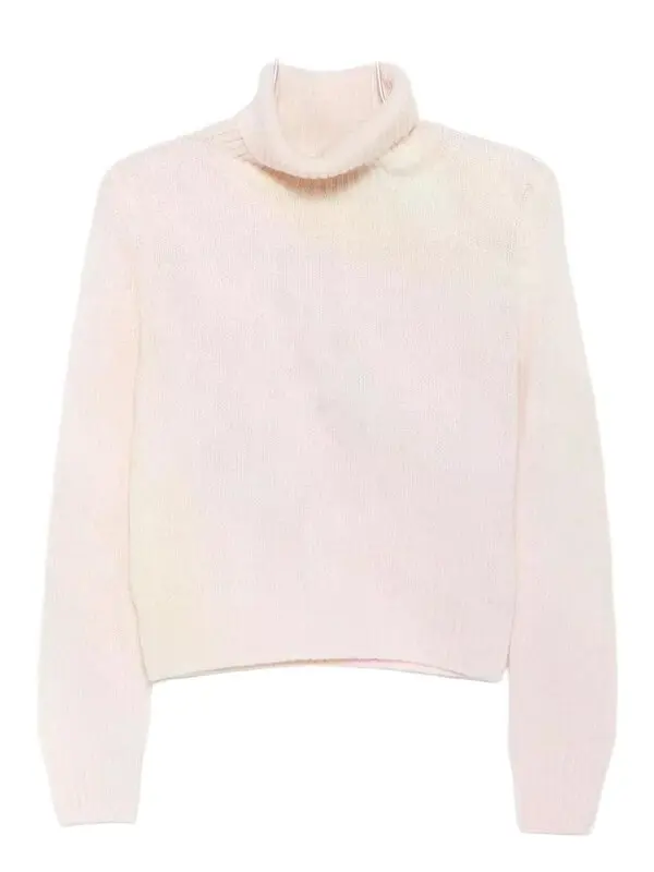 BEYOU Turtleneck Long Sleeve Sweater - Pink